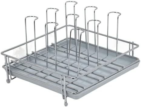 SmartSlide Stainless Steel Heavy Duty Glass Stand with Detachable Drain ...