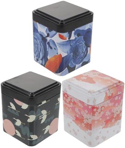 Amazon.com: HAN SHENG 3 Pcs Retro Round Loose Leaf Tea Storage ...