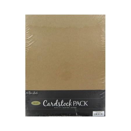 Amazon.com : Paper Studio Kraft 8.5 x 11 Cardstock Scrapbooking Paper ...