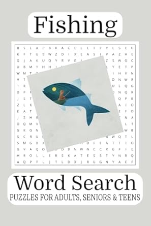 Fishing Word Search Puzzle: Word Search with Easy-to-Read Print about ...