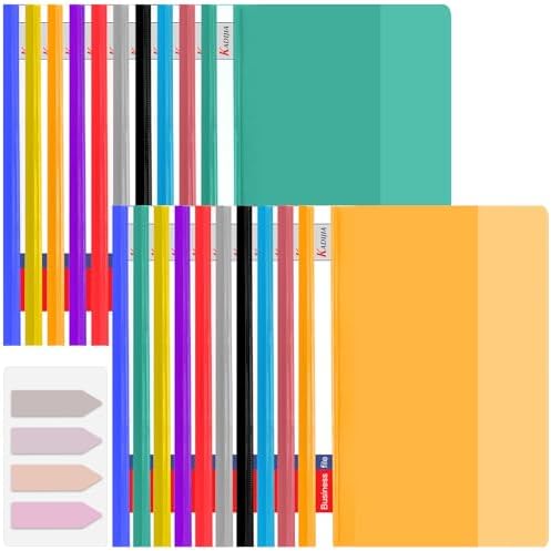 20PCS A4 Project Folder Plastic Display Folders Display Book Report ...