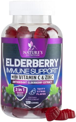 Amazon.com: Elderberry Immune Support Gummies - 3X Strength Sambucus ...