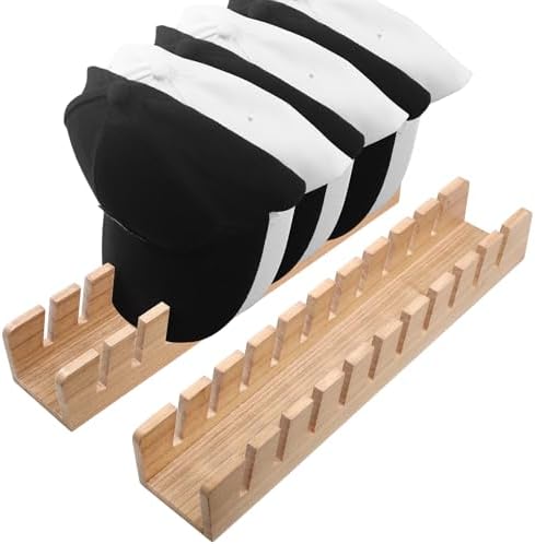 Amazon.com: BBTO 3 Pack Wooden Hat Rack for Baseball Cap Wall Mount Hat ...