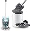 Domi-patrol Silicone Toilet Brush with Quick Drying Holder
