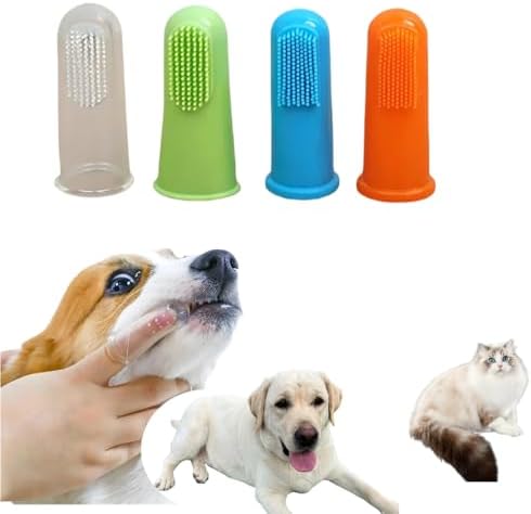 Amazon.com : 4 Pack Pet Tooth Brushing Kit – Extra Soft Finger ...