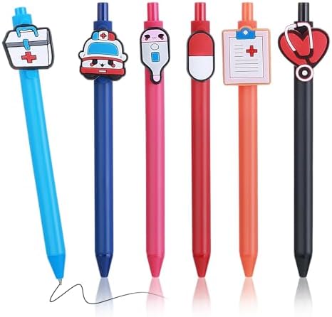 lasuroa 10pcs Nurse Pens, Various Designs Nursing Pens Set Funny Doctor ...