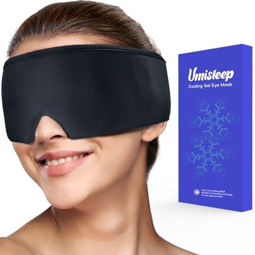 Amazon.com: Umisleep Cooling Eye Mask, Soft Cold Sleep Mask for Dry ...