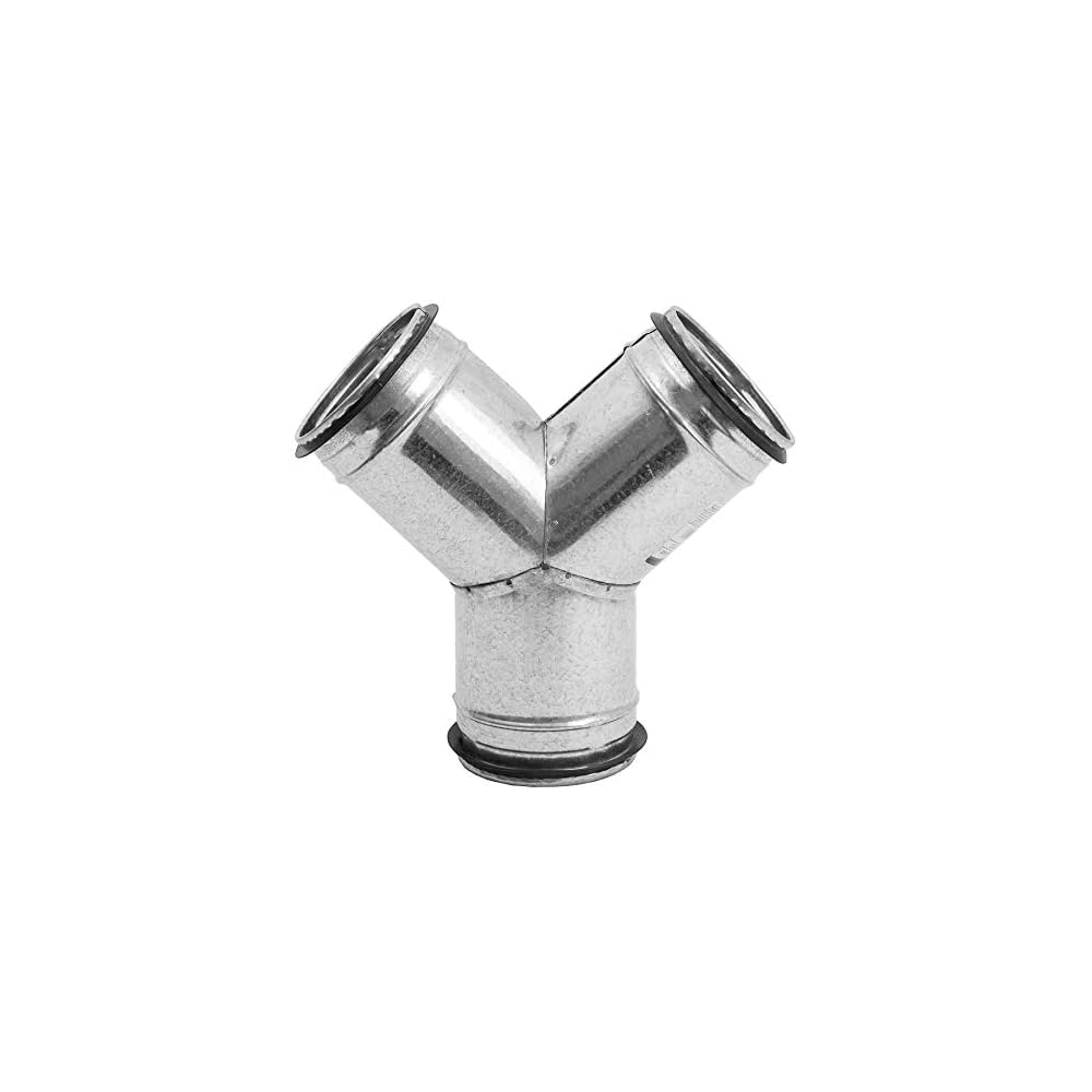 Buy 6 Inch Duct Splitter for Exhaust Fan Dryer Vent Hose 3 Way Duct ...