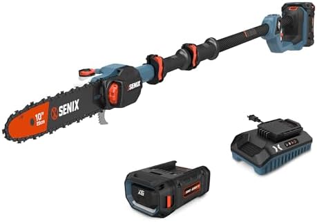 Amazon.com : SENIX X5 58 Volt Max Cordless Chainsaw with 14-inch Oregon ...