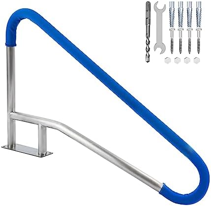 Amazon.com: Pool Handrail 40x32 inch 304 Stainless Steel Swimming Pool ...