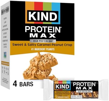 Amazon.com: KIND Protein MAX Bars, Sweet & Salty Caramel Peanut Crisp ...