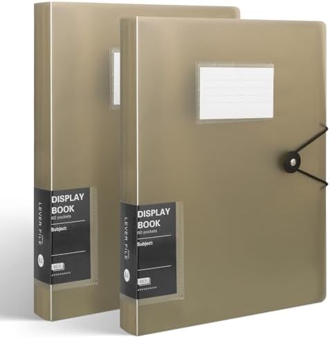 4 Pcs A4 Display Folders, Total 160 Pockets Display Book Folder with ...