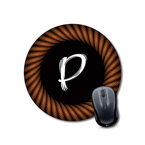 Anuman007 Mouse pad for Laptop Small Size Alphabet P Mouse pad Round ...