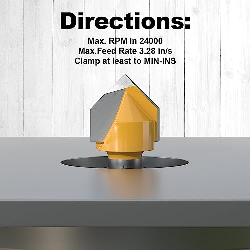 Snapklik.com : FivePears V Groove Router Bit 90 Degree 1/2 Inch Shank ...