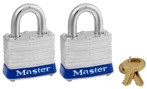 Master Lock 3T 1-9/16" Wide Laminated Padlocks with 3/4" Shackle Height ...