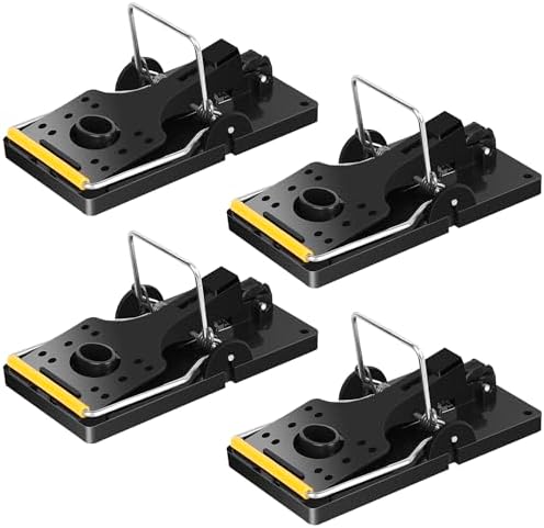 ROSHIELD 4 x Rat Traps - Professional Quality & Heavy Duty Pest Control ...