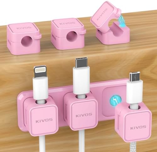 Amazon.com: KIVOS Magnetic Cable Clips, Cord Organizer, Wire Holder ...