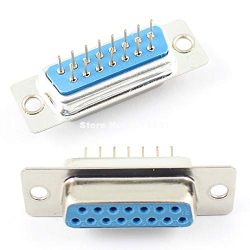 Buy Buyme 10Pcs 50Pcs 100Pcs Per Lot D-Sub 15 Round Pin Female Straight ...