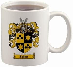 Amazon.com | Zahner Coat of Arms Mug / Family Crest 11 ounce cup: Beer ...