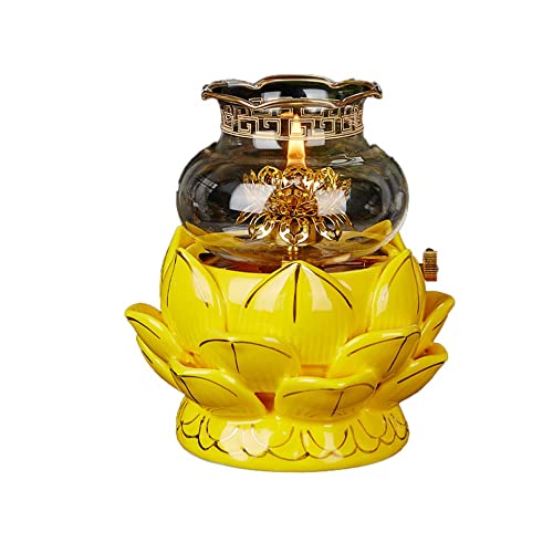 Gelbe Ollampe Leuchtet Trotz Genugend Ol