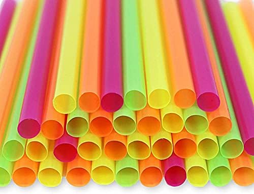 Amazon.com: Jumbo Extra Wide Straws - Assorted Colors - for Bubble Tea ...