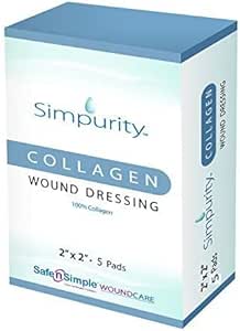 Amazon.com: 4 Set - Simpurity Collagen Dressing Pads, Long-Lasting ...