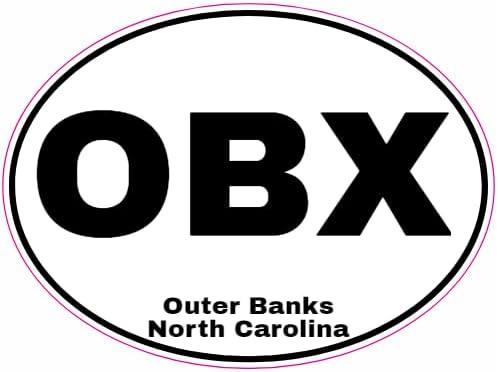 Amazon.com - U.S. Custom Stickers OBX Outer Banks North Carolina Oval ...