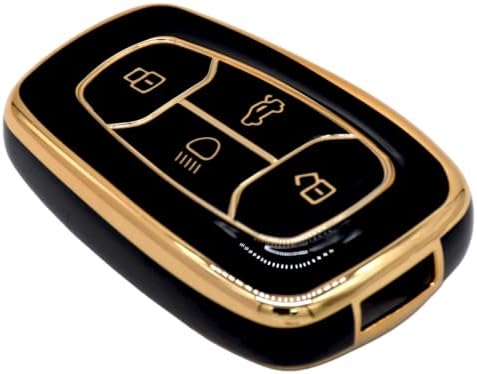 KMH TPU Gold Car Smart Key Cover Compatible for Tata Nexon, Harrier ...