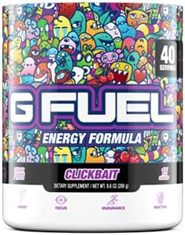 Amazon.com: G Fuel Ghost Face Energy Drink Powder, Pre Workout Caffeine ...