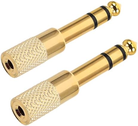 Gatuida 2pcs Metal Male to Female Audio Adapter for Microphone ...