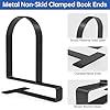 Amazon.com: 2Pcs Sturdy Clamped Bookends for Shelves,Metal Heavy Duty ...