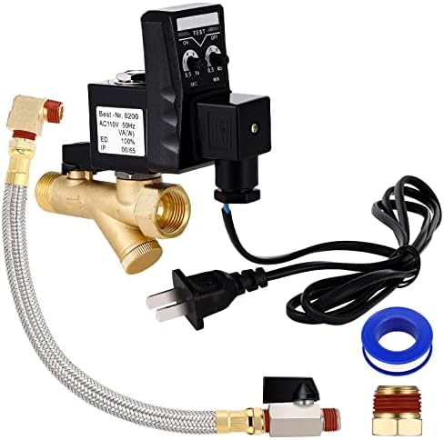 Bonuci Air Compressor Electronic Drain Valve and Tank Drain Integrated ...
