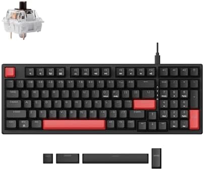 Amazon.com: LEMOKEY X5 Wired Gaming LED Backlight QMK/Launcher ...