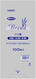 Amazon.co.jp: HEIKO ヘイコー PP食パン袋 13-25用 100枚（100枚×1束） におい袋 006721475 : 文房具・オフィス用品