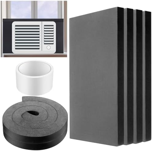 Amazon.com: BEWAVE Window Air Conditioner Insulation Foam Panels, AC ...