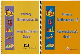 Singapore Primary Mathematics Grade 1 Home Instructor's Guide Set (2 ...