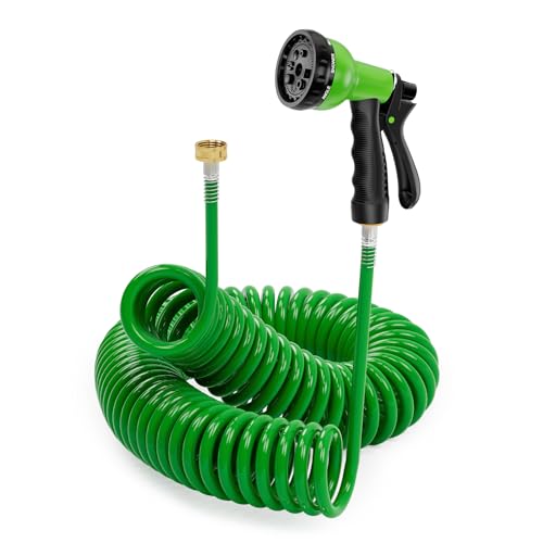 Snapklik.com : SPECILITE PU Coil Garden Hose 50FT, Polyurethane Curly ...