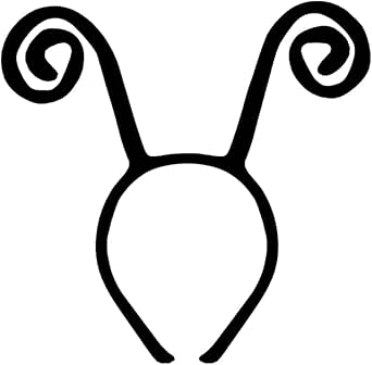 Amazon.com: McFadyon Butterfly Antenna Headband | Black Bug Antenna ...