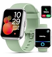 Amazon.com: Smartwatch for Women, Compatible with Android & iPhone, 1.8 ...