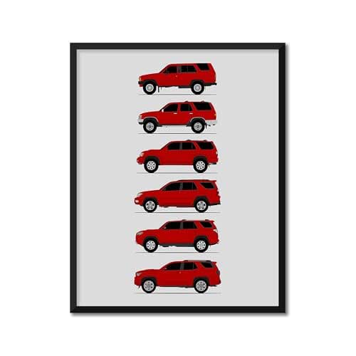 Amazon.com: Idea Network Handmade Poster compatible with Toyota 4Runner ...