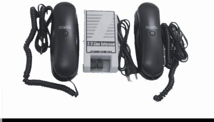 Mascom Hot Line 1+1 Intercom with 2 Alcatel Handy Phone (Blue) : Amazon ...