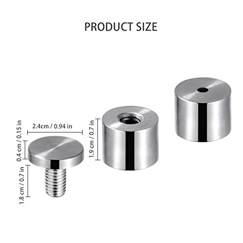 Snapklik.com : Favide 48 Packs Sign Standoff Screws Advertising Screws ...