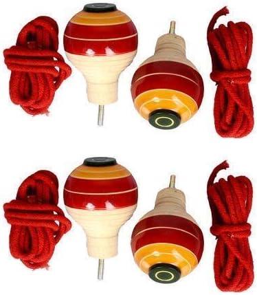 Buy Amit Marketing Wooden Spinning Lattu I with Thread I Bhawra I Latto ...