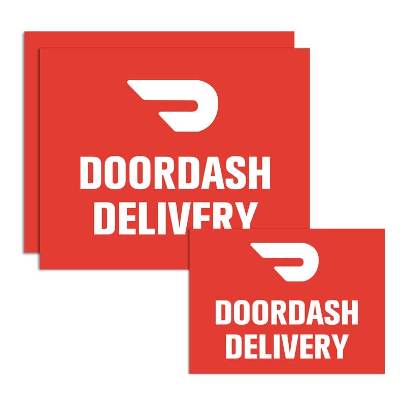 Amazon.com: 3 Pack Magnets Car Vehicle DoorDash Delivery Driver Signs ...