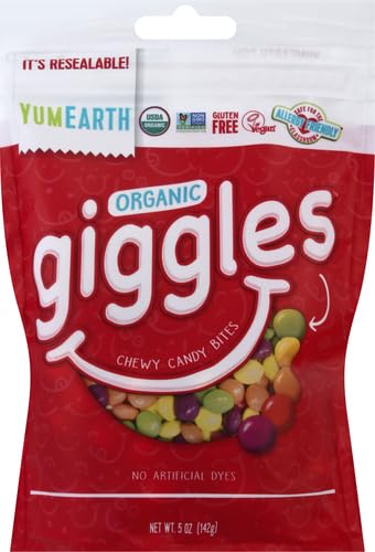 Amazon.com : YumEarth Organic Giggles, Fruit Flavored Candy, 5 oz ...