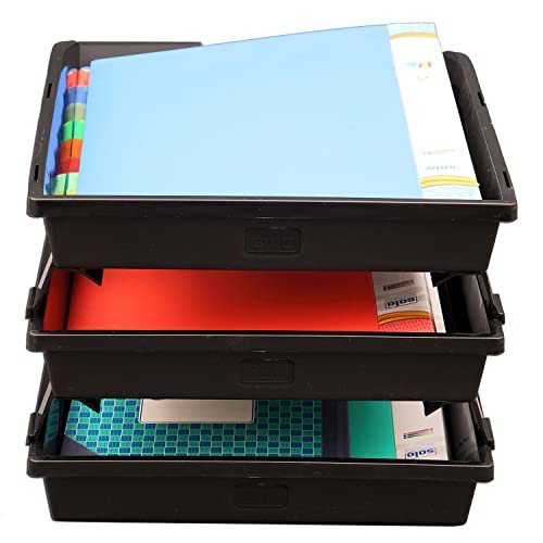 Solo Paper & File Tray - 3 Extra-Large Compartments, Tuff Built Desk ...