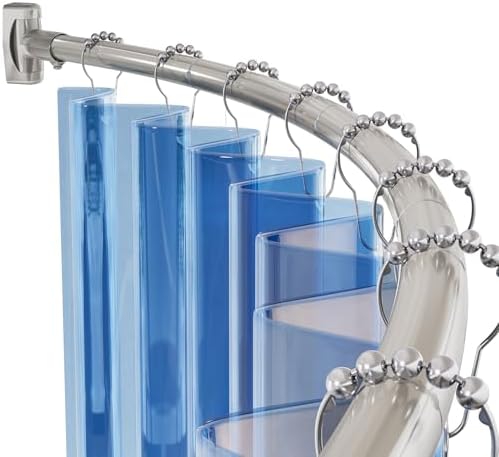 Amazon.com: AmazerBath 20-84 Inches Arched Curved Shower Curtain Rod ...