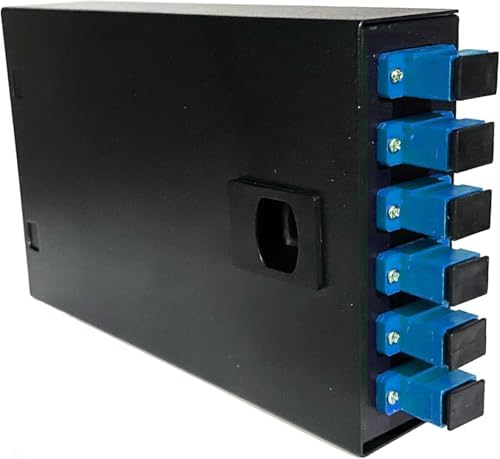 Amazon.com: Fiber Optic Wall Mount Box with LC Couplers for Single Mode ...