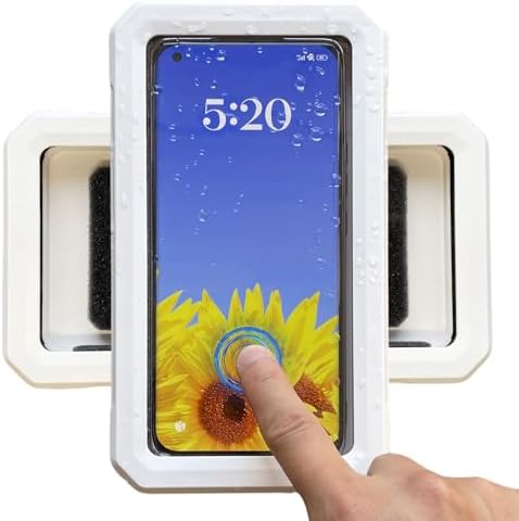 Amazon.com: URROY Shower Phone Holder Waterproof, 360° Rotation Shower ...