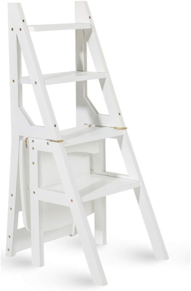 Amazon.com: Step Stool 4-Step Folding Step Ladder Chair - Home Multi ...